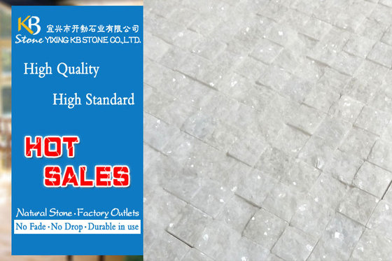 Crystal White Synthetic Marble Mosaic Tiles Natural Marble Tile
