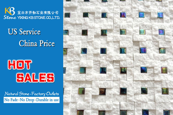 Crystal white marble mosaic floor tile marble mosaic tile sheets