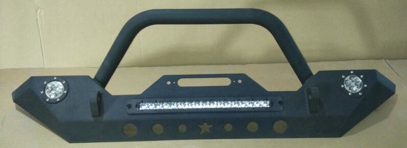 Xrj-F104 Front Bumper for Jeep Tj/Yj Bumper with LED Lights