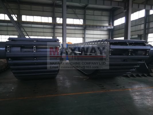 Amphibious Pontoon Undercarriage for 18--24 Ton Excavator , Model: MAX200PU