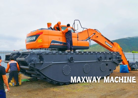 MAXWAY Amphibious Pontoon Undercarriage for DOOSAN,  Model: MAX200PU-S