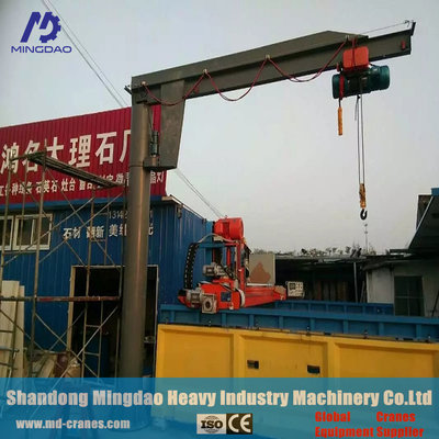 Efficient Warehouse Arm Jib Crane with Electric Hoist  CE ISO Certificates Approved supplier