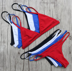 China Sexy triangle bikini for young women supplier
