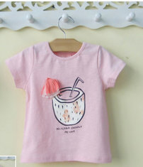China 3-6Y gril's  short sleeve fashion T-shirt supplier