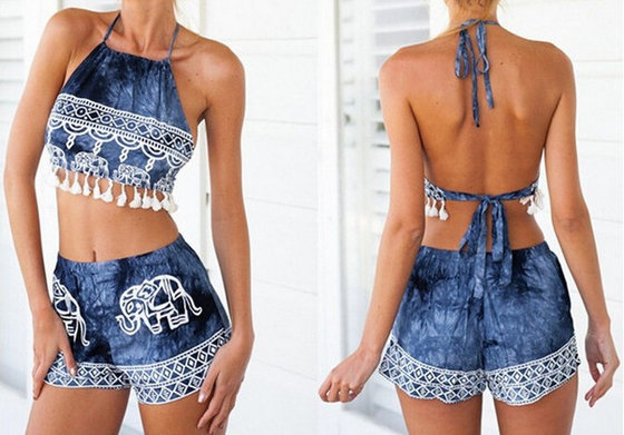 Free sample sexy bikini beachwear Flowery printing for women bikinis supplier