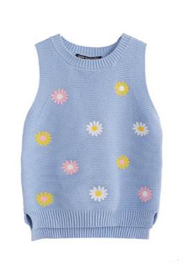 Childern fshion sweater vest knitting wear supplier