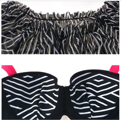 Fashion Three-piece Sexy Stripe Printed Swimsuit  Bikini supplier