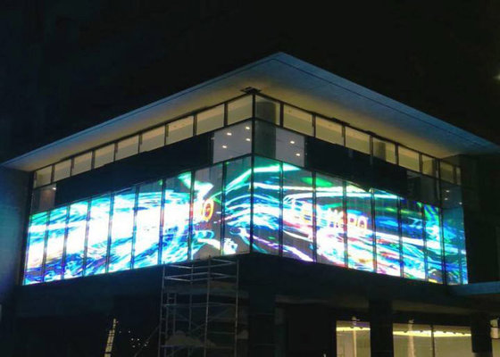 Multi Functional Glass Advertising LED Display Screen For Outdoor Display