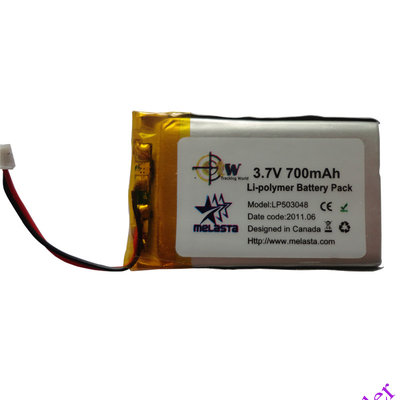 Professional Polymer Li-ion Battery Pack 3.7V 700mAh (LP503048 10C)