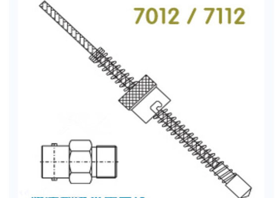 Thread Spring Thermocouple or RTD  7012 / 7112  Series Temperature Sensor