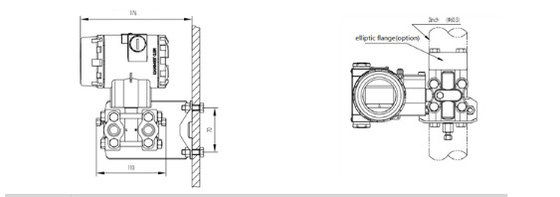 Iron Steel Industry Differential Pressure Transmitter High Accuracy