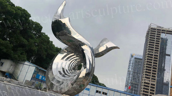 Handmade Metal Art Sculpture As Outdoor Public Decorative Statue Abstract Design