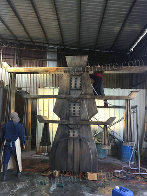 Garden Decoration Cast Bronze Sculpture Artificial Style Shape / Dimension Customized