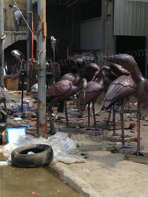 Realistic Copper Animal Sculpture Dimensions Customized For Pool Decoration