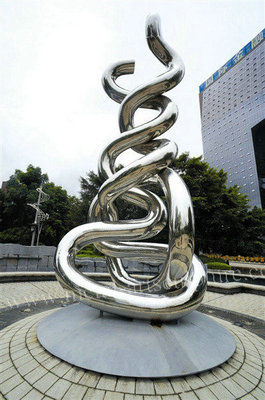 Contemporary Stainless Steel Garden Sculptures / Handmade Garden Sculptures