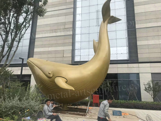 Modern Style Large Metal Art Sculptures , Stainless Steel Garden Sculptures