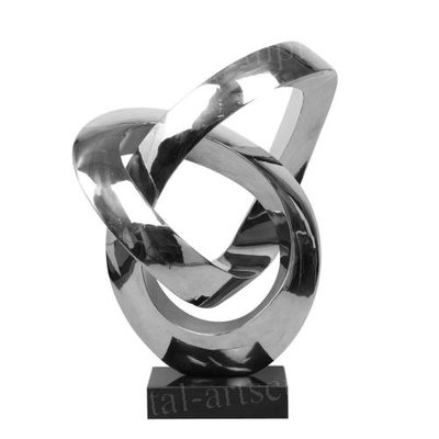 Mirror Surface Circle Shape Large Outdoor Sculpture For Malaysia Inter Hotel Ornaments