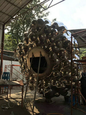 Customized Stainless Steel Sculpture For Restaurant Decoration ODM / OEM Accept