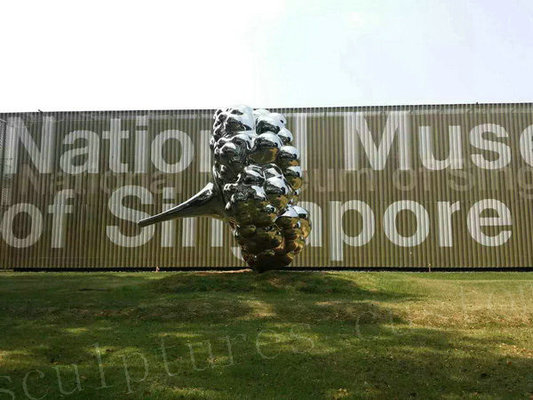 Customized Stainless Steel Sculpture For Restaurant Decoration ODM / OEM Accept