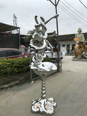 Antique Style Famous Abstract Sculptures / Outdoor Metal Art Sculptures For Yard
