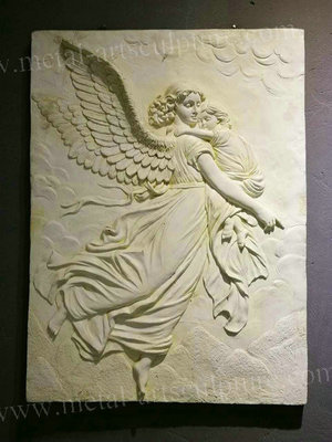 Western Art Wall Relief Sculpture / Clay Relief Sculpture Wall Ornaments