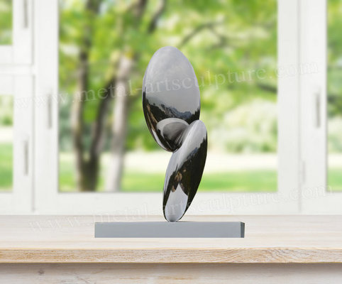 Glossing Mirror Modern Outdoor Sculpture Stainless Steel As Outer / Internal Decoration