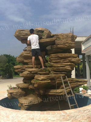 Decoration Large Outdoor Statues Rockery Sculpture Corrosion Resistance