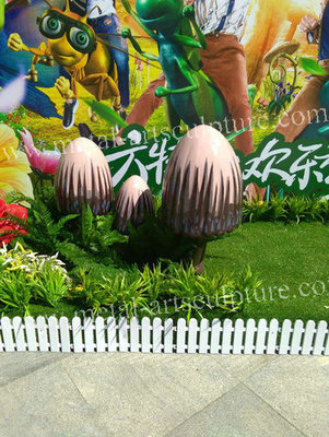 Residential Landscaping Large Outdoor Statues Custom Mushroom Sculpture For Decoration