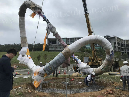 Circle Design Large Outdoor Statues Outdoor Decoration Welded Garden Art Sculpture