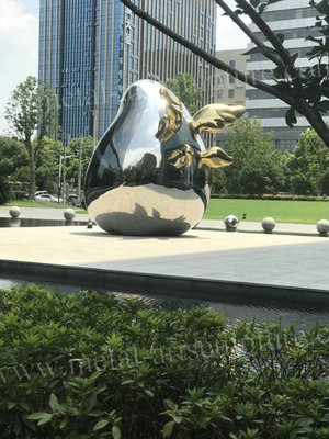 Huge Garden Ornaments Statues Western Style Modern Metal Art Sculptures For Yard