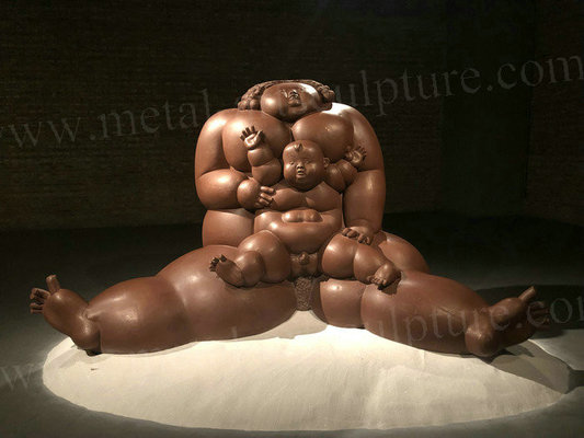 Backyard Garden Design Family Sculptures Figurines Fiberglass Statue Outdoor Decor