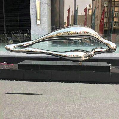 Stainless Steel Garden Ornaments Statues / Outdoor Modern Art Sculpture