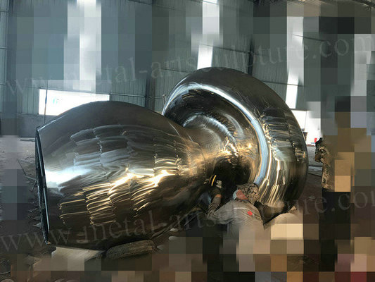 316L Stainless Steel Garden Art Sculpture , Metal Yard Sculptures For Garden Ornaments