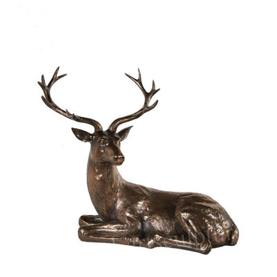 Brass Deer Animal Sculptures Garden Ornaments Statues Back Garden Design