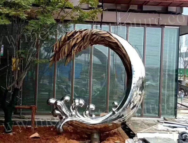 Hotel Decoration Metal Art Sculpture Artificial Style Contemporary Art Statues