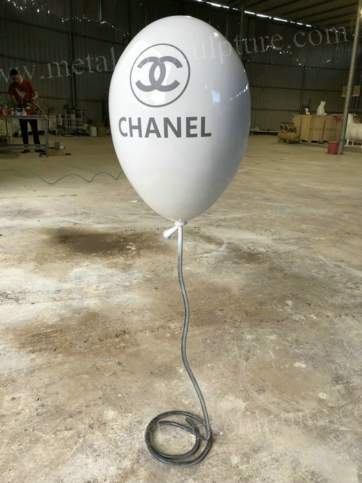 Balloon Shape Stainless Steel Sculpture / Outdoor Kinetic Sculpture For Park Theme