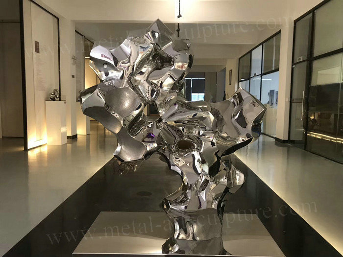 Abstract Design Large Metal Sculpture With Wonderful Idea For Hotel Design Ornaments