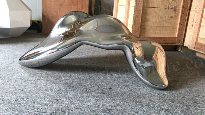 Mirror Metal Garden Sculptures Abstract Statue Design As Building Indoor Ornament