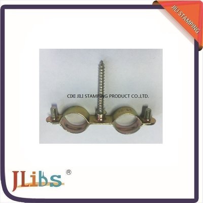 Superfines Stamping Double Galvanized Pipe Clamps M6 Without Rubber