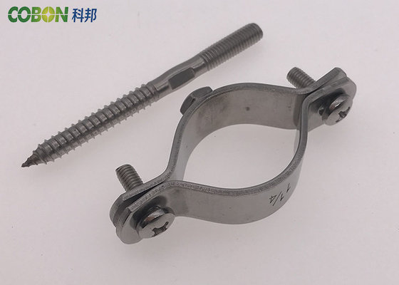 Welding Connection Stainless Steel Pipe Clamps With Coating Sandblasting Surface