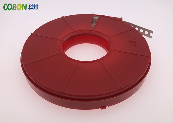 Round Hole Perforated Banding Strap , Hvac System Punched Steel Strapping