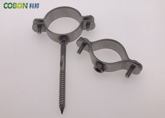 Electro Zinc Plated Cast Iron Pipe Clamps With Hanger Bolt Stainless Steel