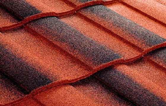 China Galvalume Double Roman Roof Tiles Light Weight Metal Roofing Tile distributor