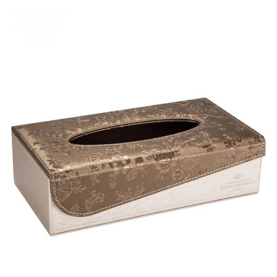 print flower beige leather tv remote controller holder for hotel supply