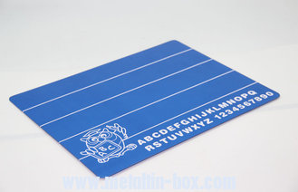Bule Tinplate Board Metal Coasters , Rectangular Coasters For Table PC