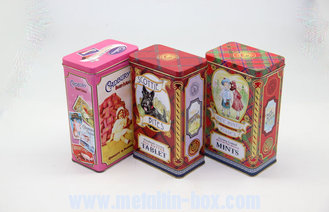 Recyclable Rectangle Tea Tin Box Cans For Coffee and Food Packing