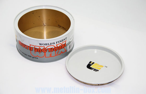 Airtight Recycle Round Cosmetics Tin Containers Packaging Customized