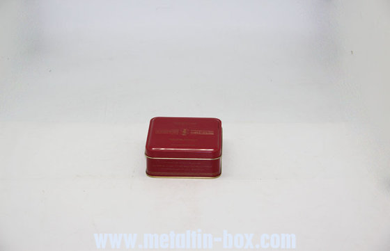 Square Middle Western Sweets Candy Gift Tin Box CMYK Pantone Tinplate