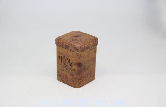 Custom Square Gift Tin Packing Box Food Grade Container Cosmetic Case