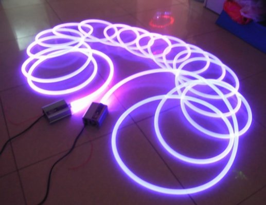 14mm Solid Core Plastic Side Glow Fiber Optic Light